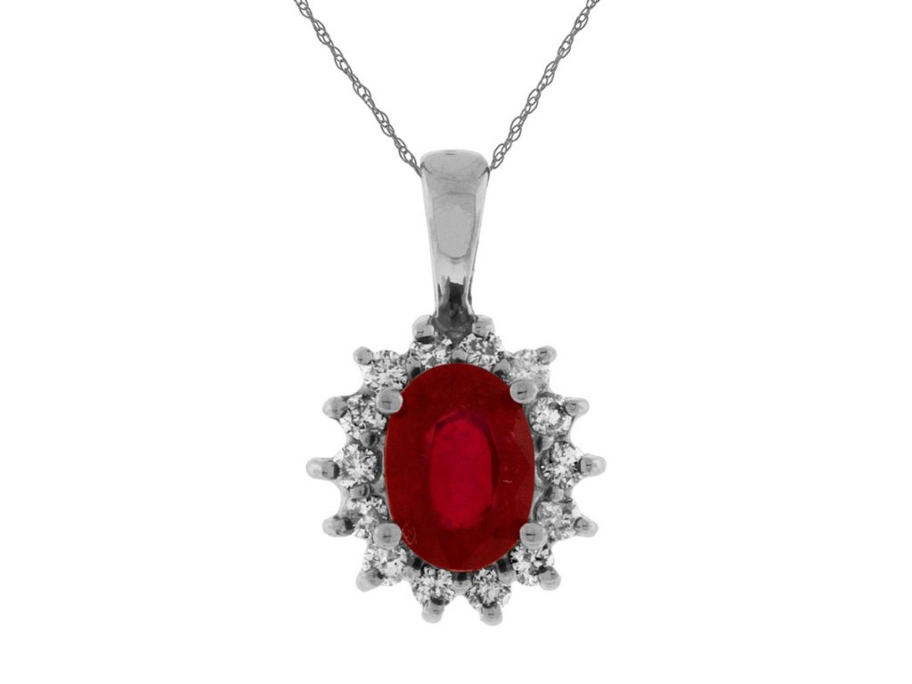 RUBY & DIAMOND PENDANT