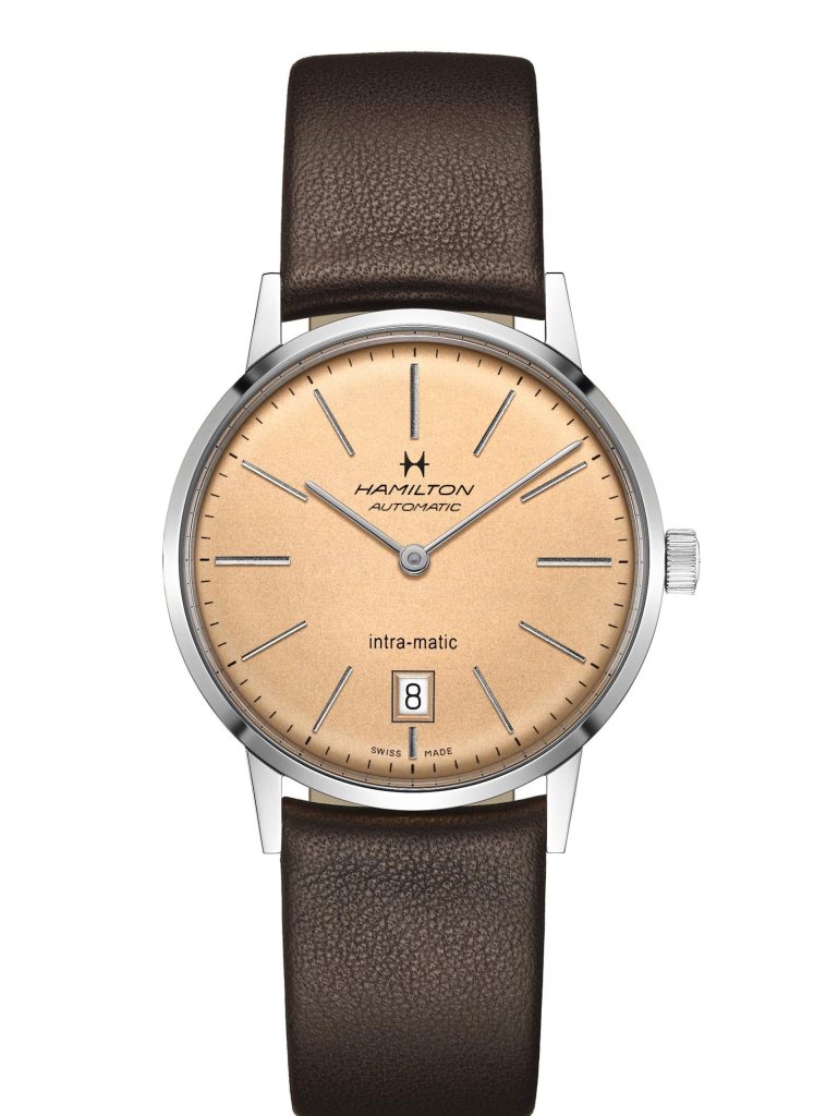 Hamilton INTRAMATIC 38MM CHAMPAGNE BW STRAP